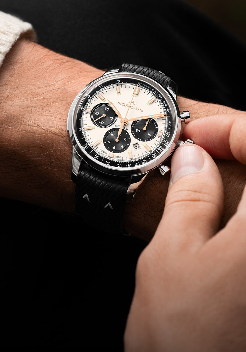 Freedom 60 Chrono 43mm Off White | NORQAIN Swiss Made Watches - NORQAIN